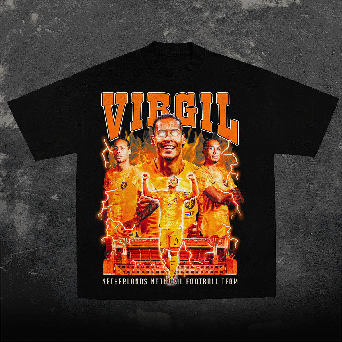 Buy Virgil van Dijk Vintage T-Shirt in India | Football Tees | Vintage ...